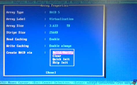Create And Configure A RAID Adaptec BIOS Tutorials InformatiWeb