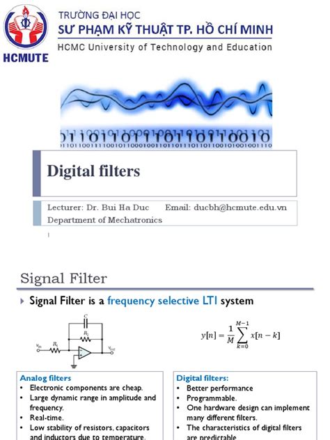 Digital Filters Pdf Filter Signal Processing Low Pass Filter