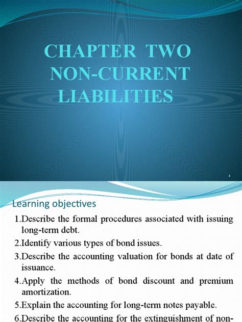 Chapter 2 Non Current Liabilities Pdf Bonds Finance Discounting
