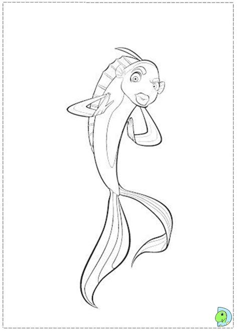 Shark Tale Coloring Page