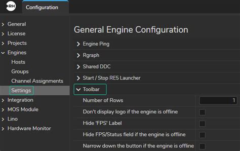 General Engine Configuration Zero Density Documentation