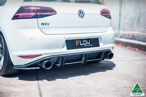 Flow Design Vw Mk7 Golf Gti Rear Spats Pair And Flow Lock Fins — Vag