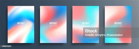 창의적인 그래픽 디자인을 위한 밝은 부드러운 색상 그라데이션이 있는 흐린 배경 집합입니다 0명에 대한 스톡 벡터 아트 및 기타 이미지 0명 개체 그룹 구도 Istock