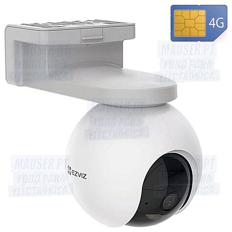 Cs Eb8 4g 2k Ezviz Câmara De Vigilância Ip 4g Lte Motorizada Pan Tilt