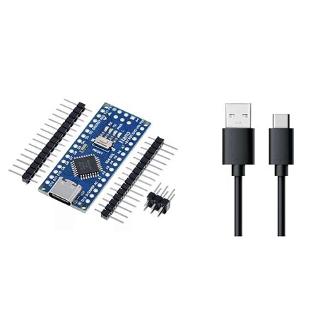 Placa Nano Tipo C Atmega328p Compatível Arduino Cabo
