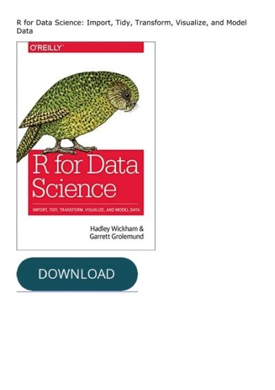 Download Book Pdf R For Data Science Import Tidy Transform