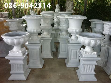 กระถางโรมัน ฟักทอง เสาโรมัน