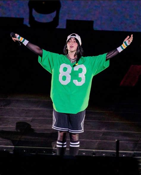 Billie Eilish performing at Lollapalooza in São Paulo Brazil on March