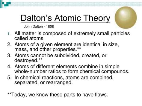 What Is Dalton S Atomic Theory Kwikkool
