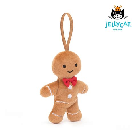 【樂森藥局】jellycat Festive Folly Gingerbread Fred 聖誕紳士薑餅人 Fred 蝦皮購物