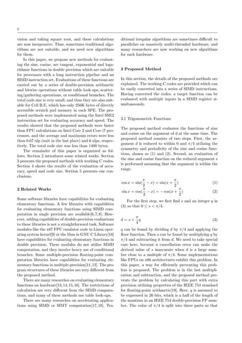 Paper Efficient Evaluation Methods Of Elementary Functions Suitable