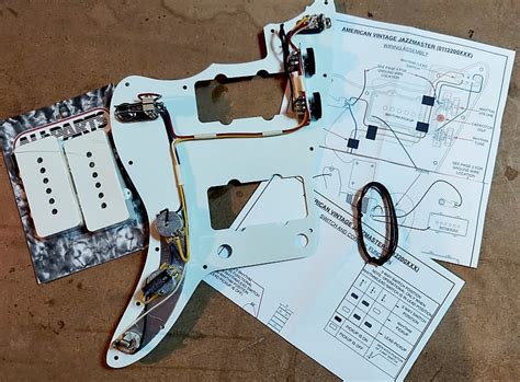Loaded Jazzmaster Pickguard Custom Made Wiring Harness Reverb