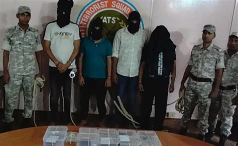 एटीएस ने पांडेय गिरोह के चार अपराधी को होटल से किया गिरफ्तारहथियार