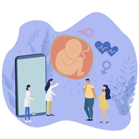 Mujer Embarazada Con El Doctor Supervisión Prenatal Del Embarazo