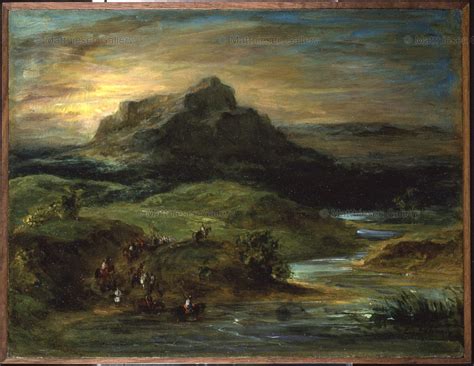 Work Of Art Arab Riders Crossing The Sebou River