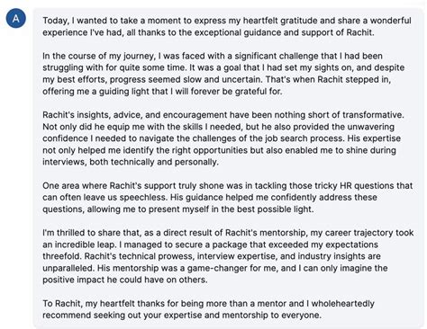 Rachit Srivastava On Linkedin Mentorship Success Growth Preplaced