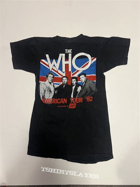 1982 The Who American Tour T Shirt Tshirtslayer Tshirt And