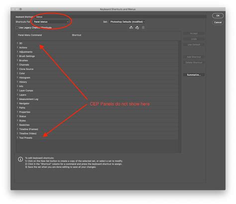 Are Keyboard Shortcuts Possible For A Cep Panel · Issue 238 · Adobe Cepcep Resources · Github