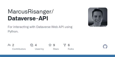 Github Marcusrisangerdataverse Api For Interacting With Dataverse Web Api Using Python