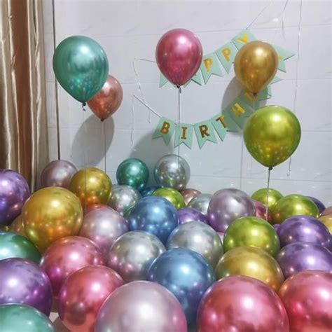 Magkinder 은박 10인치 컬러풍선 생일파티 세트 혼합50개입 S833 핫트랙스