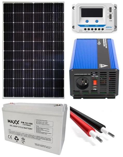 Zestaw solarny do KAMPERA 1000W 100Ah 300 100 1000 za 3166 zł z Częstochowa Allegro pl