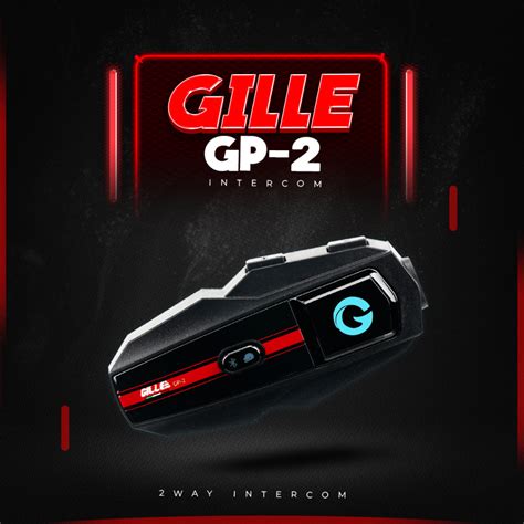 Gille Gp2 Bluetooth 2 Way Intercom For Motorcycle Helmet Shopee