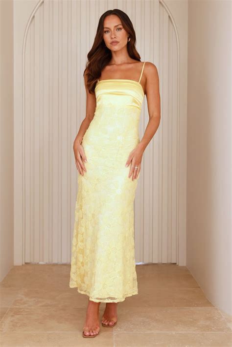 Twinkle Times Mesh Maxi Dress Yellow Mesh Maxi Dress Yellow Dress