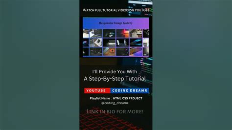😜 Html Css Project Responsive Image Gallery ⏪shortsvideo Youtubeshorts Trendingshorts