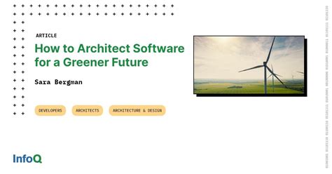 Infoq On Linkedin Infoq Softwarearchitecture Greentech Sustainability