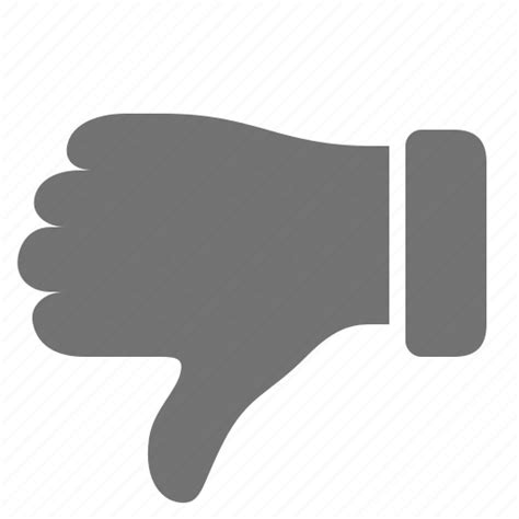 Disapproval Dislike Down Hand Social Thumb Icon