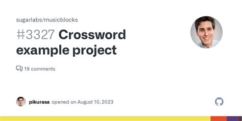 Crossword Example Project · Issue 3327 · Sugarlabsmusicblocks · Github