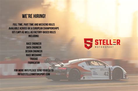 Steller Motorsport On Linkedin Motorsport Motorsportjobs Hiring