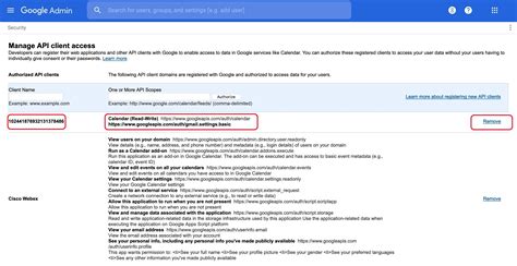 Remove The Cisco Webex Hybrid Calendar Service
