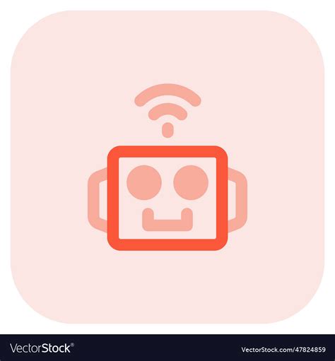 Robotic Operation Using Wireless Network Vector Image