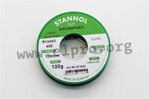 Stannol Kristall 600 TSC305 Lötzinn / Lötdrähte - elpro Elektronik