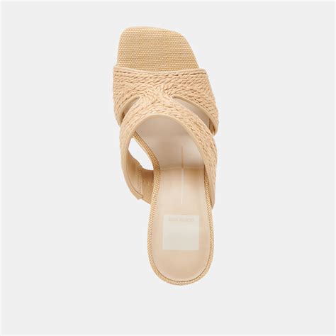 Gitel Heels Lt Natural Raffia Dolcevita