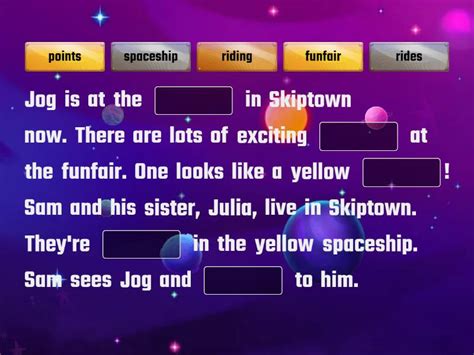 Jog The Alien Part 4 Complete The Sentence