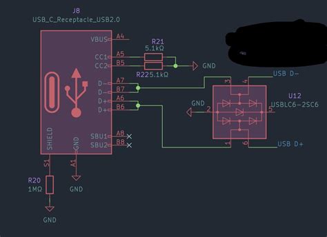 is this usb type c receptacle connected properly r askelectronics
