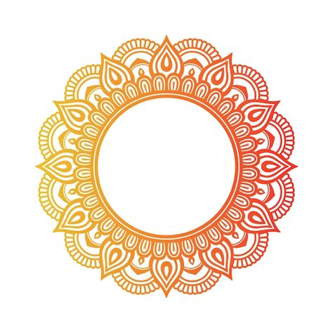 Premium Vector Gradient Floral Indian Mandala For Deepavali