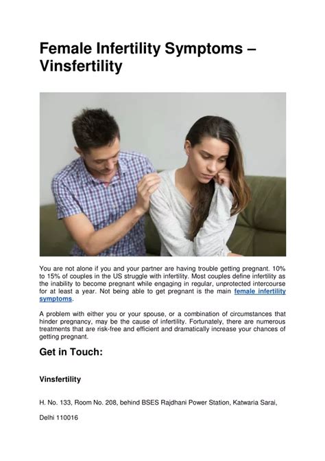 Ppt Female Infertility Symptoms Powerpoint Presentation Free