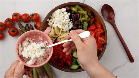 Greek Tortellini Pasta Salad The Cheeky Chickpea