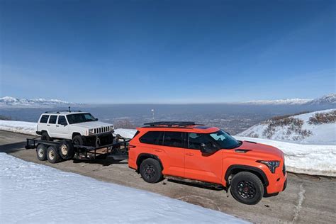 2023 Toyota Sequoia TRD Pro How Well Does The SUV Tow Cars
