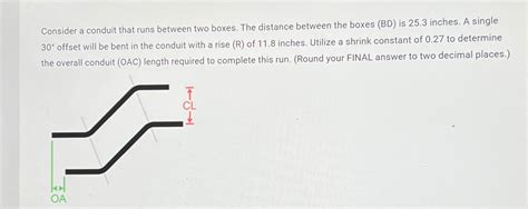 Solved Consider A Conduit That Runs Between Two Boxes The