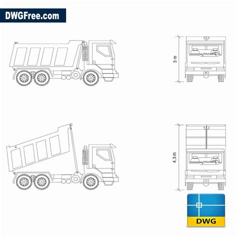 Dessin Camion Benne Autocad Coloriages De Camions à Benne Basculante
