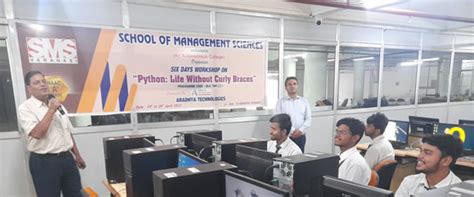 Sms Varanasi Sms Workshops School Of Management Sciences Varanasi
