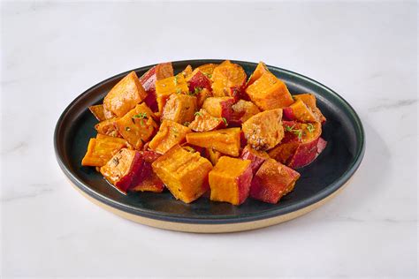 Roasted Sweet Potatoes With Brown Butter Honey And Thyme Haks Food