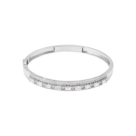 Vòng Tay Kim Cương Vàng Trắng 14k Pnj Ddddw000336