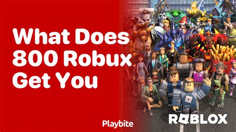 What Does 800 Robux Get You In Roblox Playbite