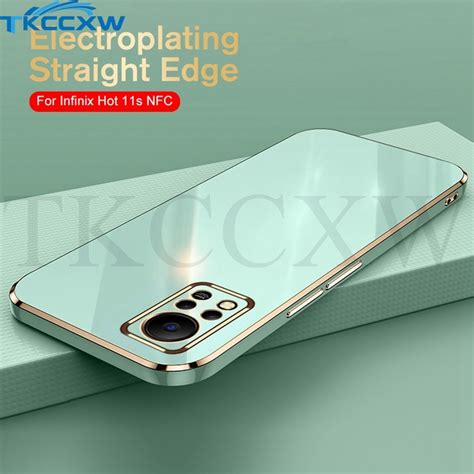 Square Plating Casing For Infinix Hot Pro Hot Play Hot Play Hot