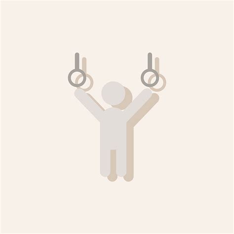 แหวนยิมนาสติกในสติกเกอร์สไตล์เวกเตอร์ Eps Ai Uidownload